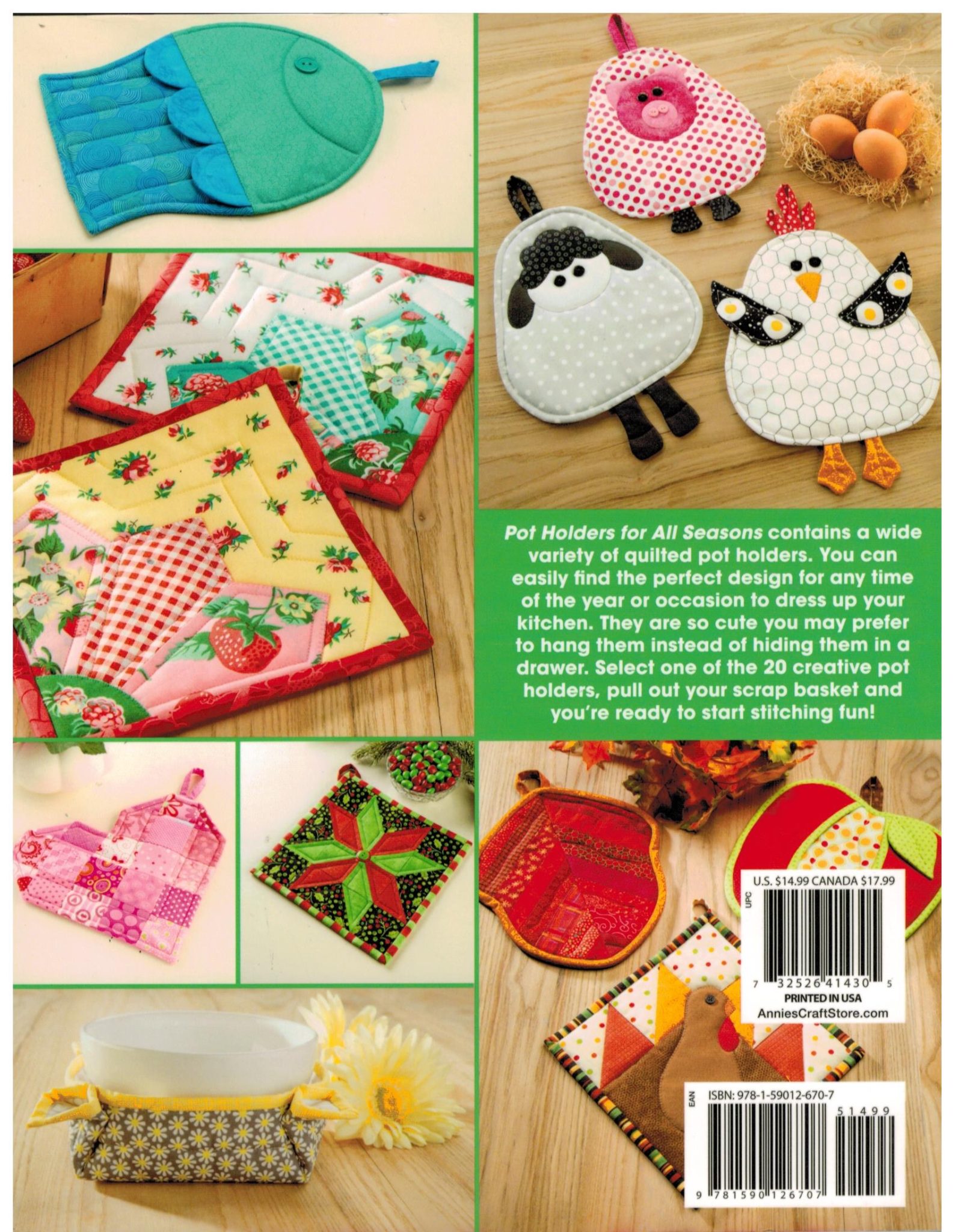 Annie’s Quilting Book Pot Holders for All Seasons by Chris Malone 20 ...